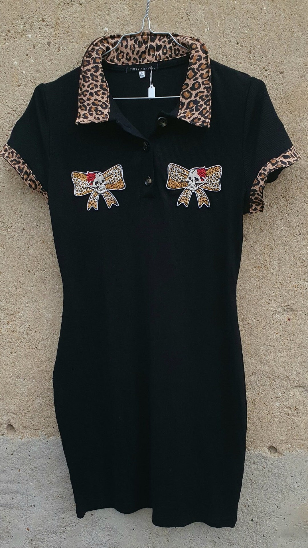 Punk Leopard Dress Goth Rockabilly Sailor Marin Cerise Pois Rétro ...