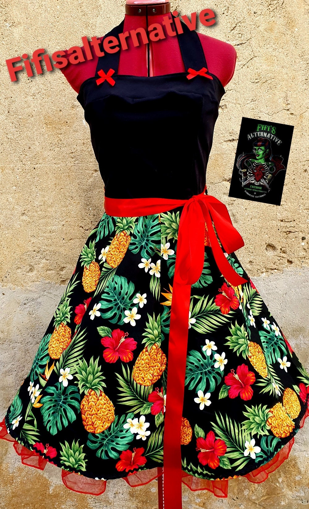 Rockabilly Dress Robe Mexican Day of the Dead Sugar Skulls Horror ...
