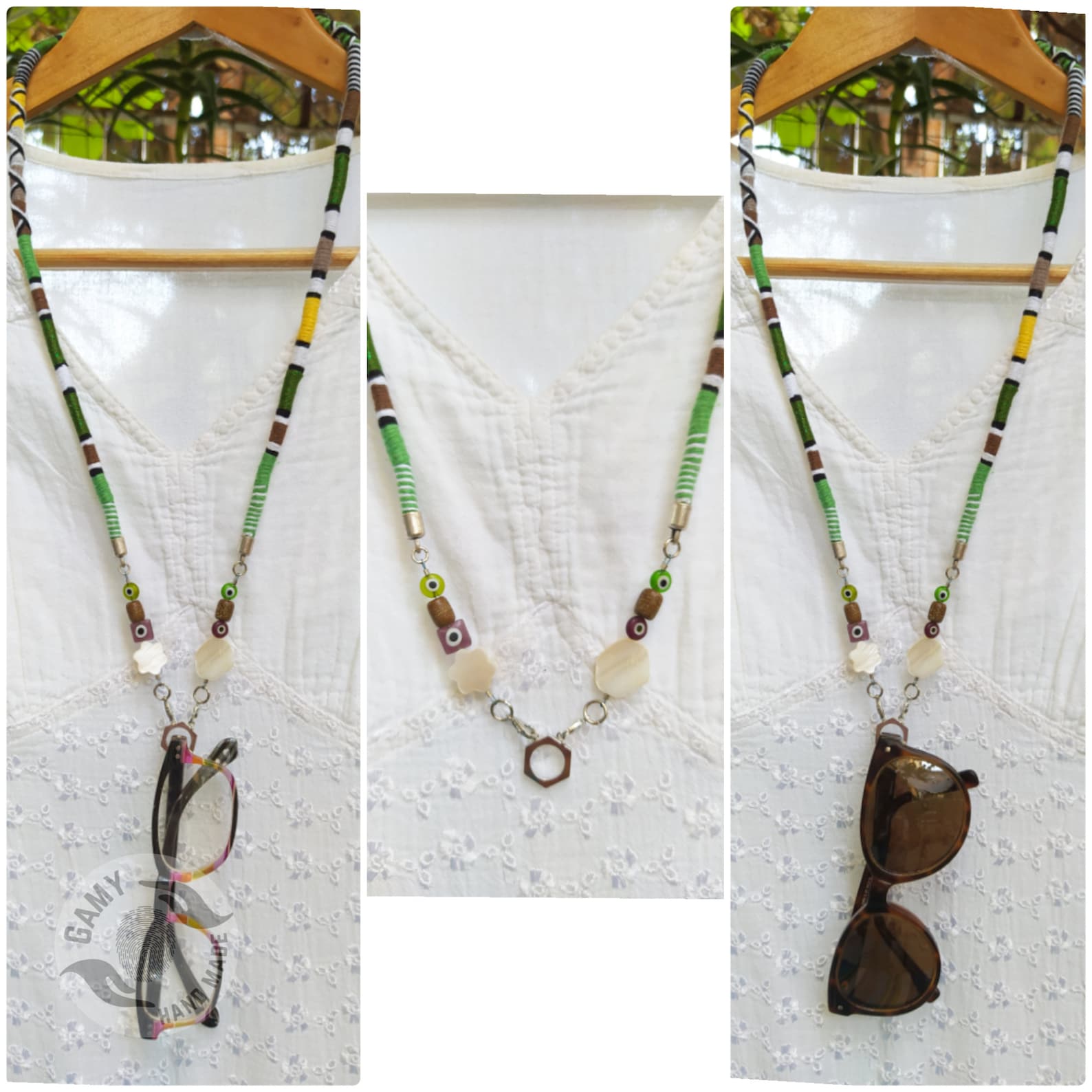 Eyewear Lanyard / Sunglass Chain / Glasses Strap / Sunglass Retainer / Unique Eyewear Cord ...