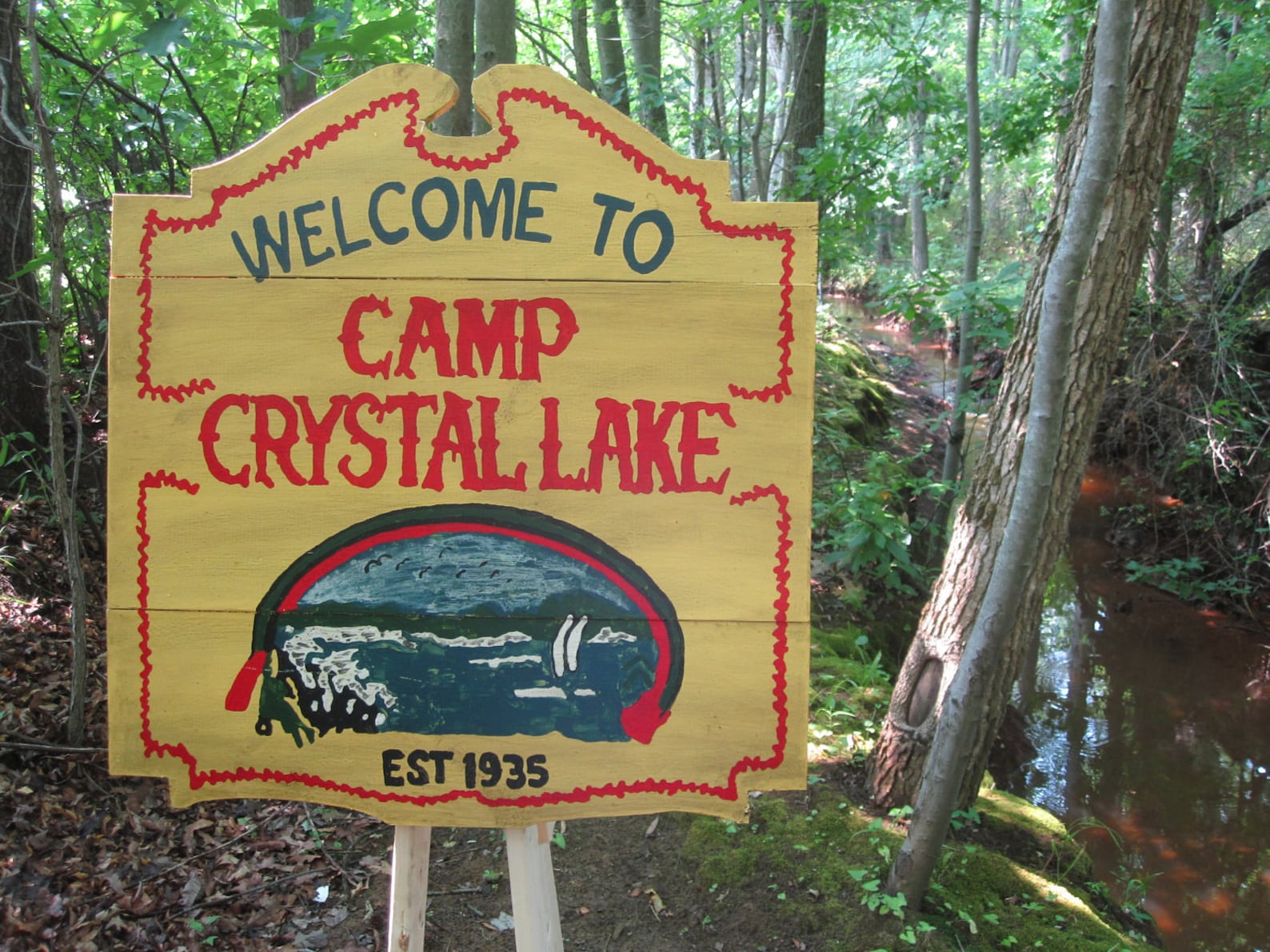Camp Crystal Lake / Camp Blood Sign - Etsy