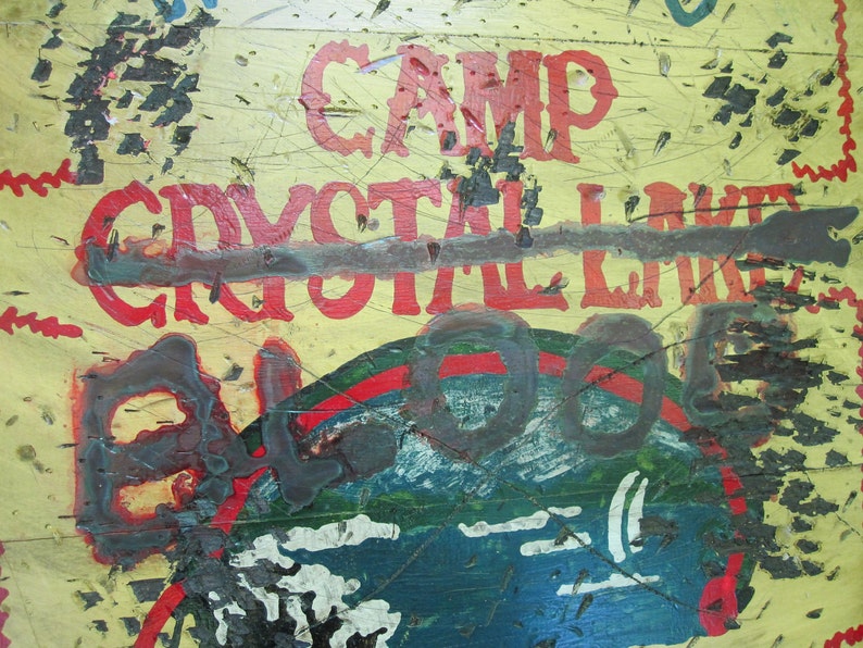 Camp Crystal Lake / Camp Blood Sign - Etsy