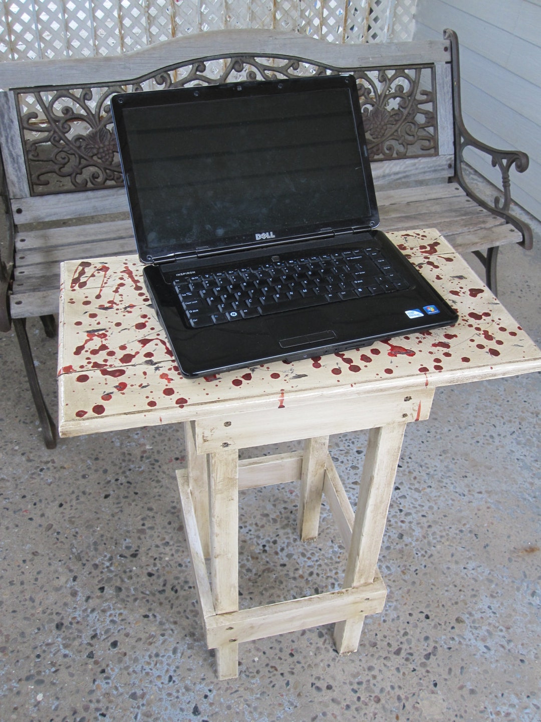 Blood-splattered Laptop Table - Etsy