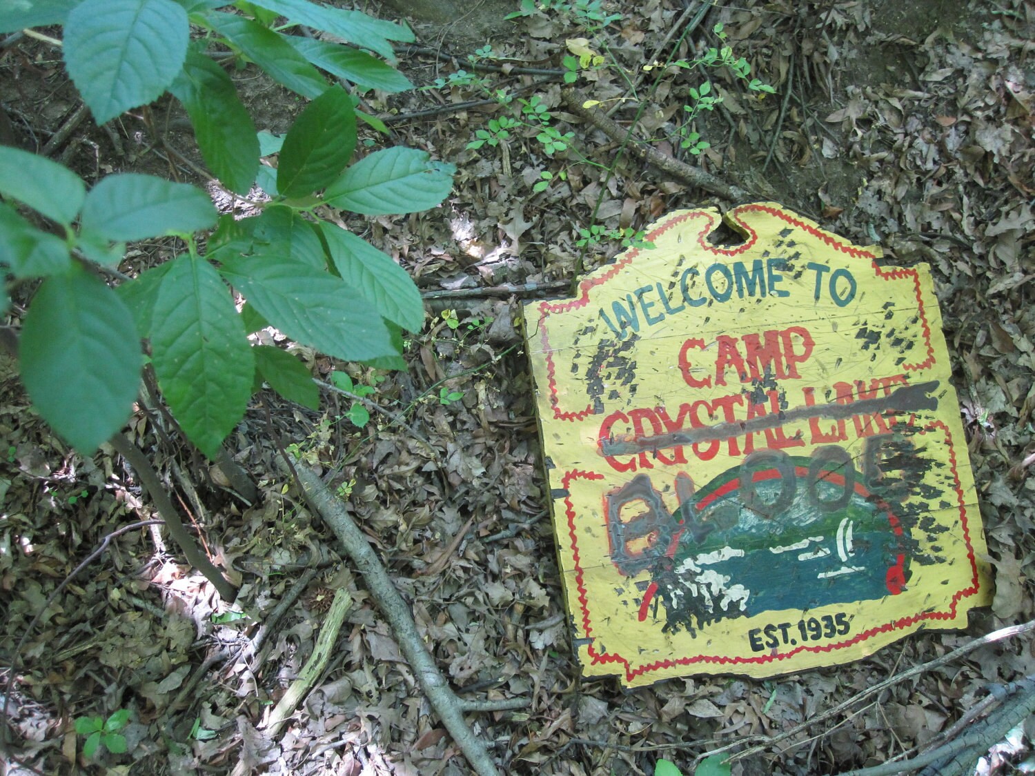 Camp Crystal Lake / Camp Blood Sign - Etsy