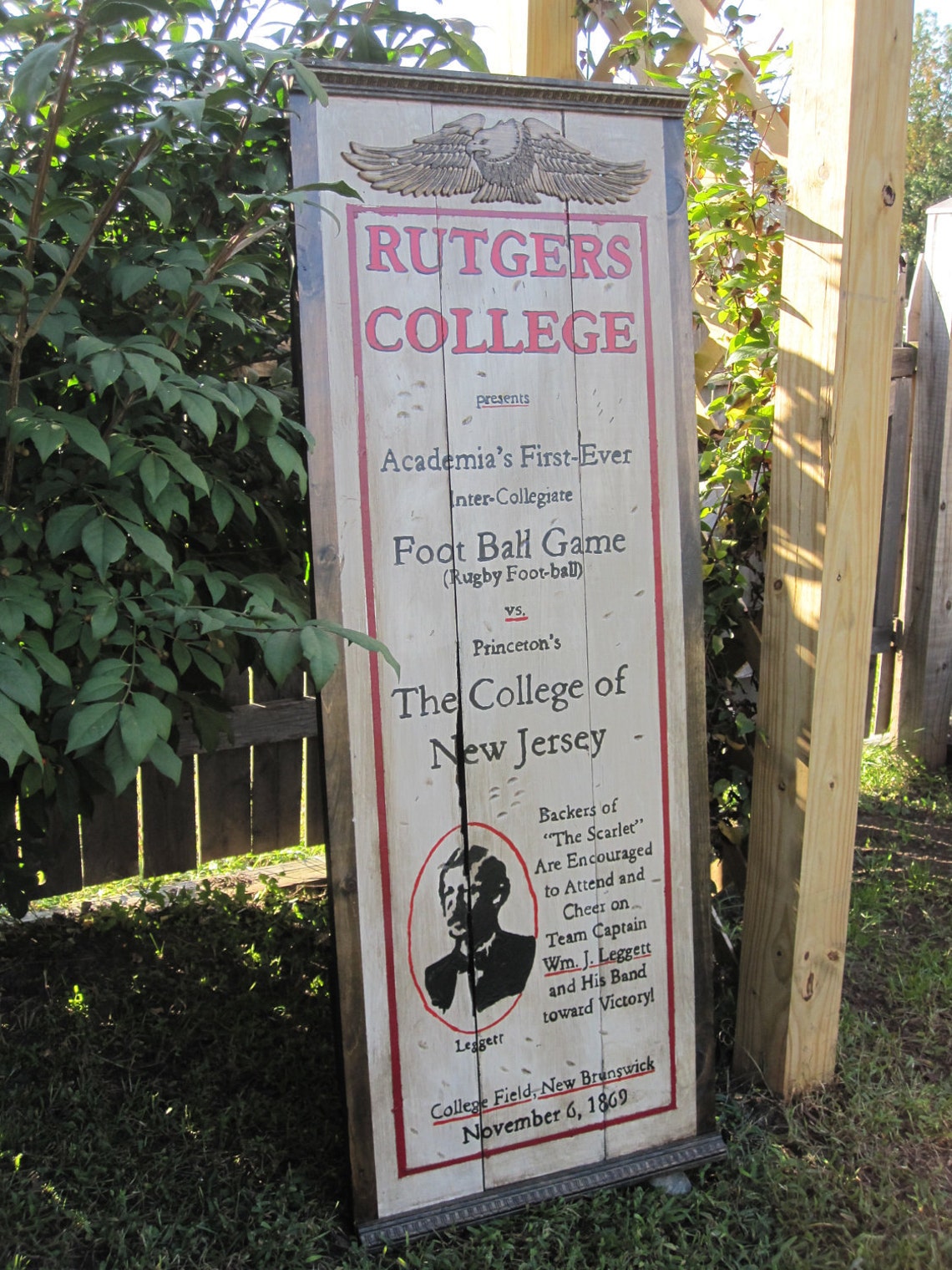 Rutgers Football Sign - Etsy
