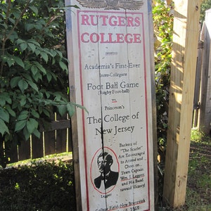 Rutgers Football Sign - Etsy