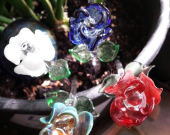 Glass roses | Etsy