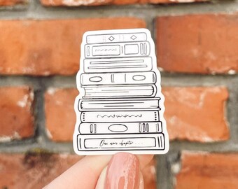 Storiarts Bookshelf Sticker Booklover Sticker, Literary Sticker ...