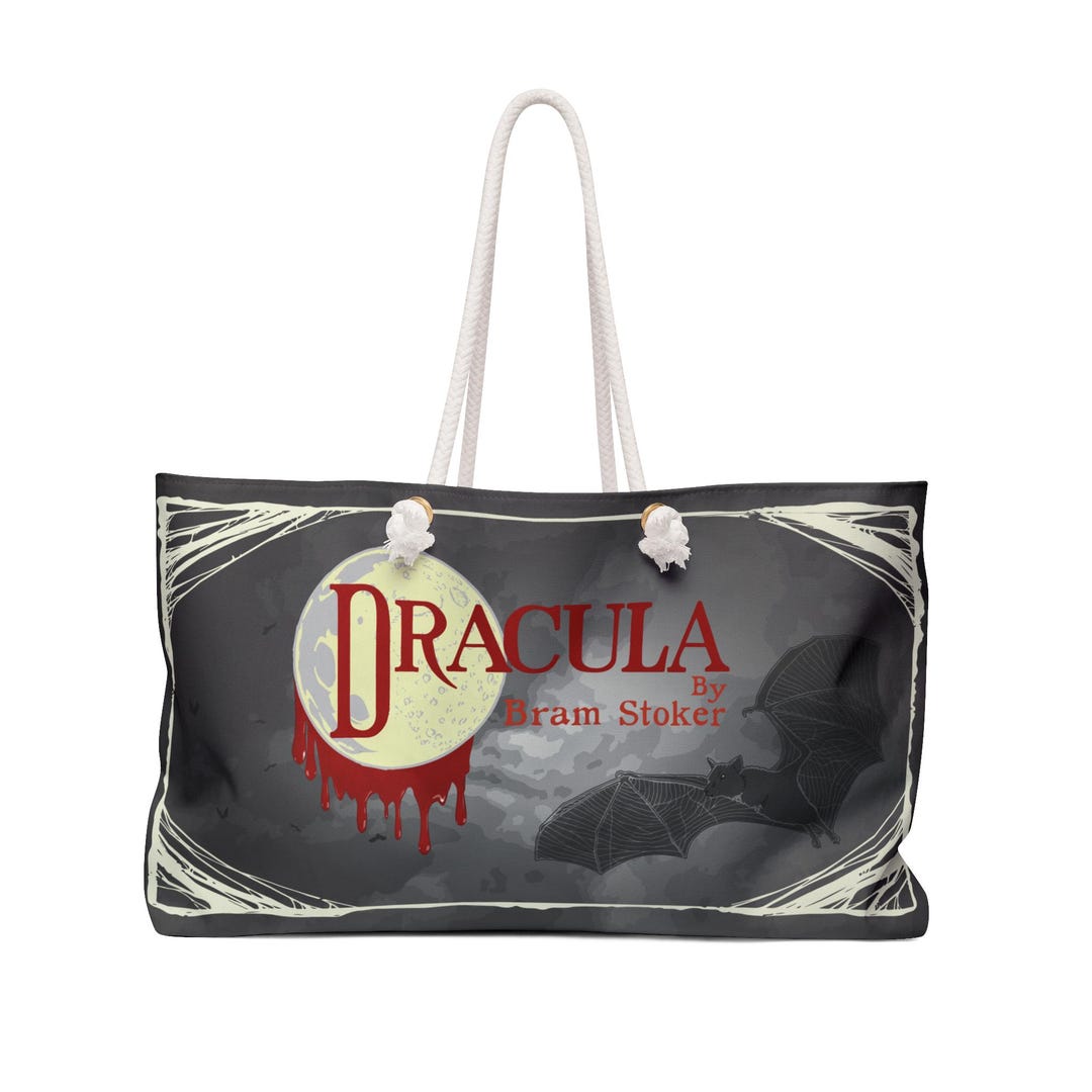 Dracula Weekender Bag - Bram Stoker, Beach Bag or Tote, Reusable Bag ...