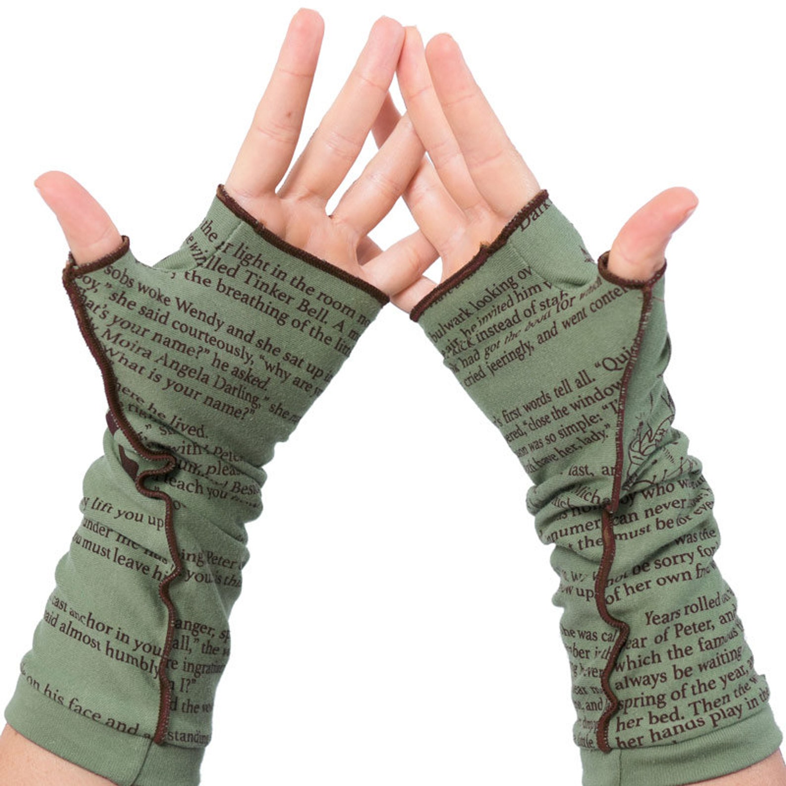 Peter Pan Writing Gloves - Fingerless Gloves, Arm Warmers, J.M. Barrie ...