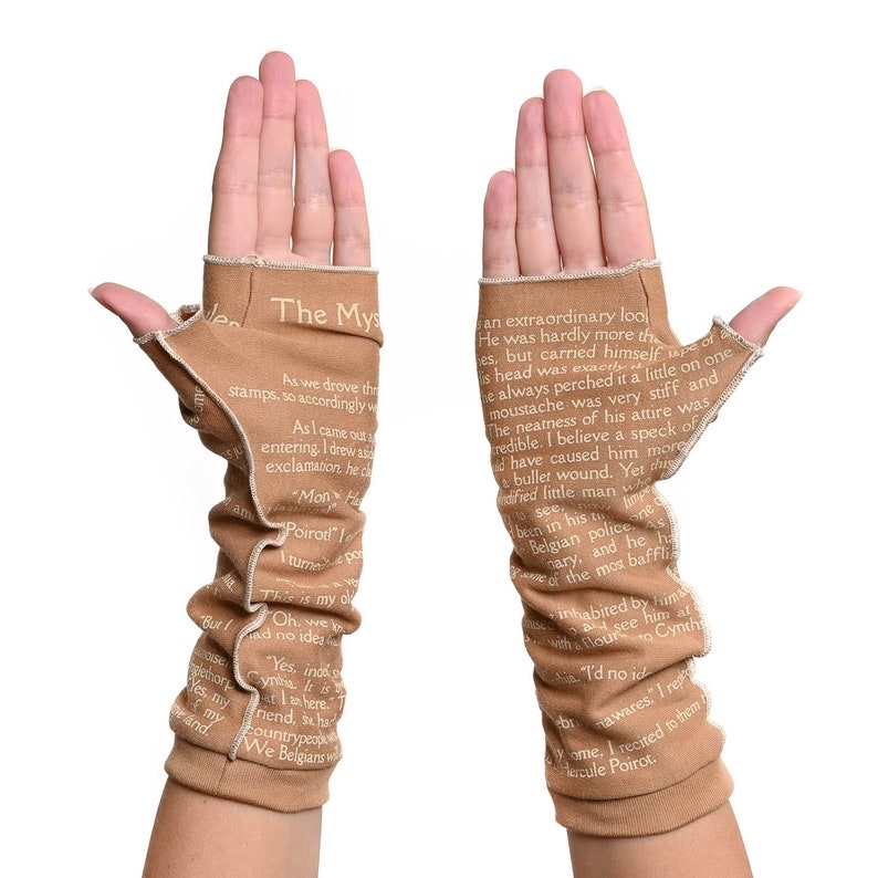 The Mysterious Affair at Styles Writing Gloves Fingerless - Etsy