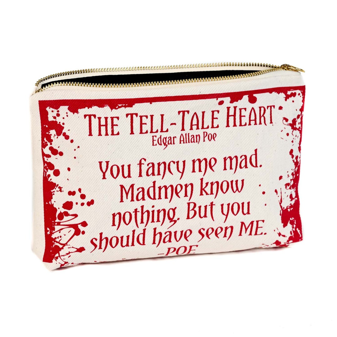 The Tell-tale Heart Book Pouch - Edgar Allan Poe, Makeup Bag, Pencil ...