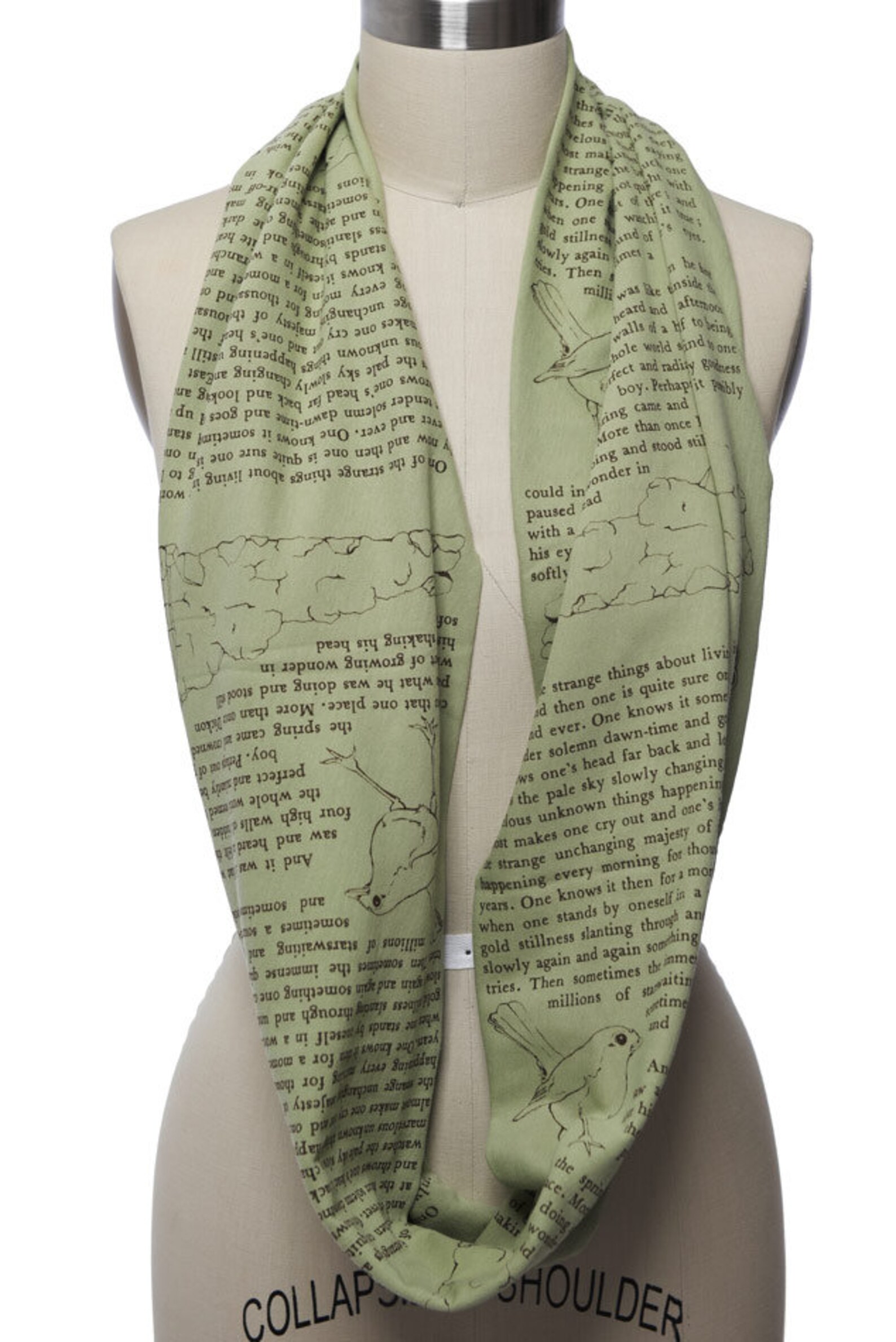 The Secret Garden Book Scarf Infinity Scarf Literary Scarf | Etsy