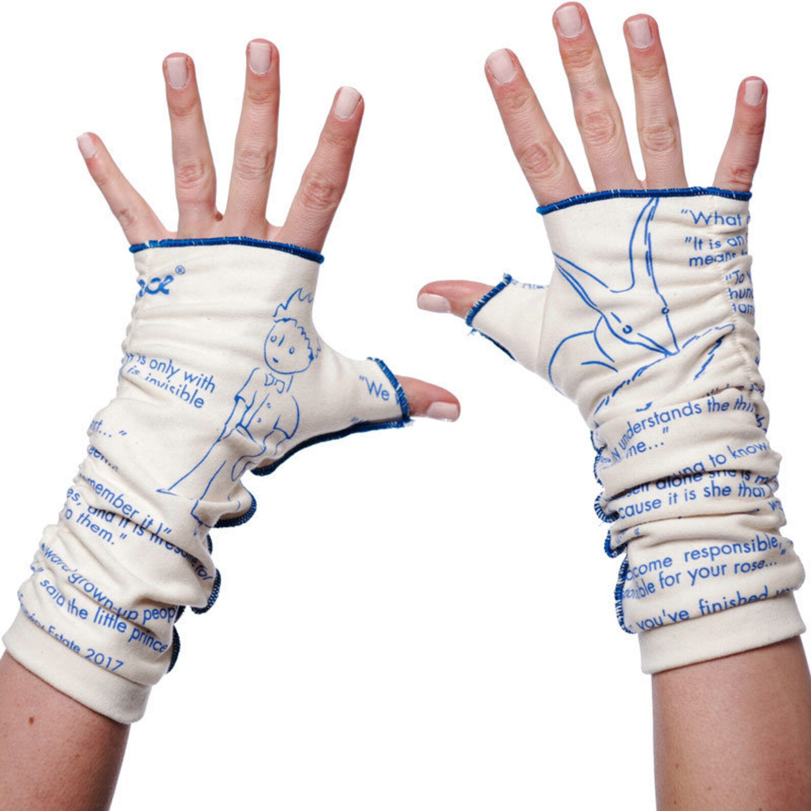 The Little Prince Writing Gloves Fingerless Gloves Arm - Etsy