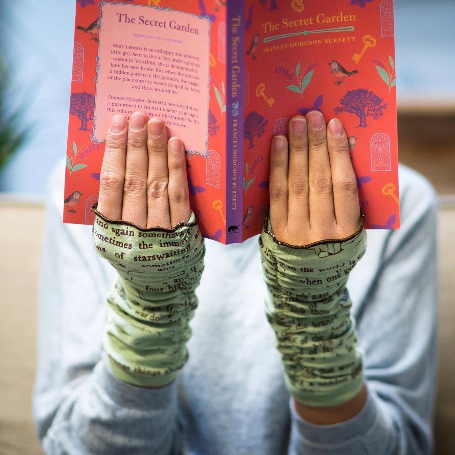 The Secret Garden Writing Gloves - Fingerless Gloves, Arm Warmers ...