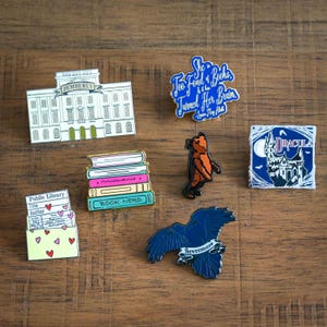 Library Card Enamel Pin - Book Nerd Book Worm Gift, Teacher Gift ...