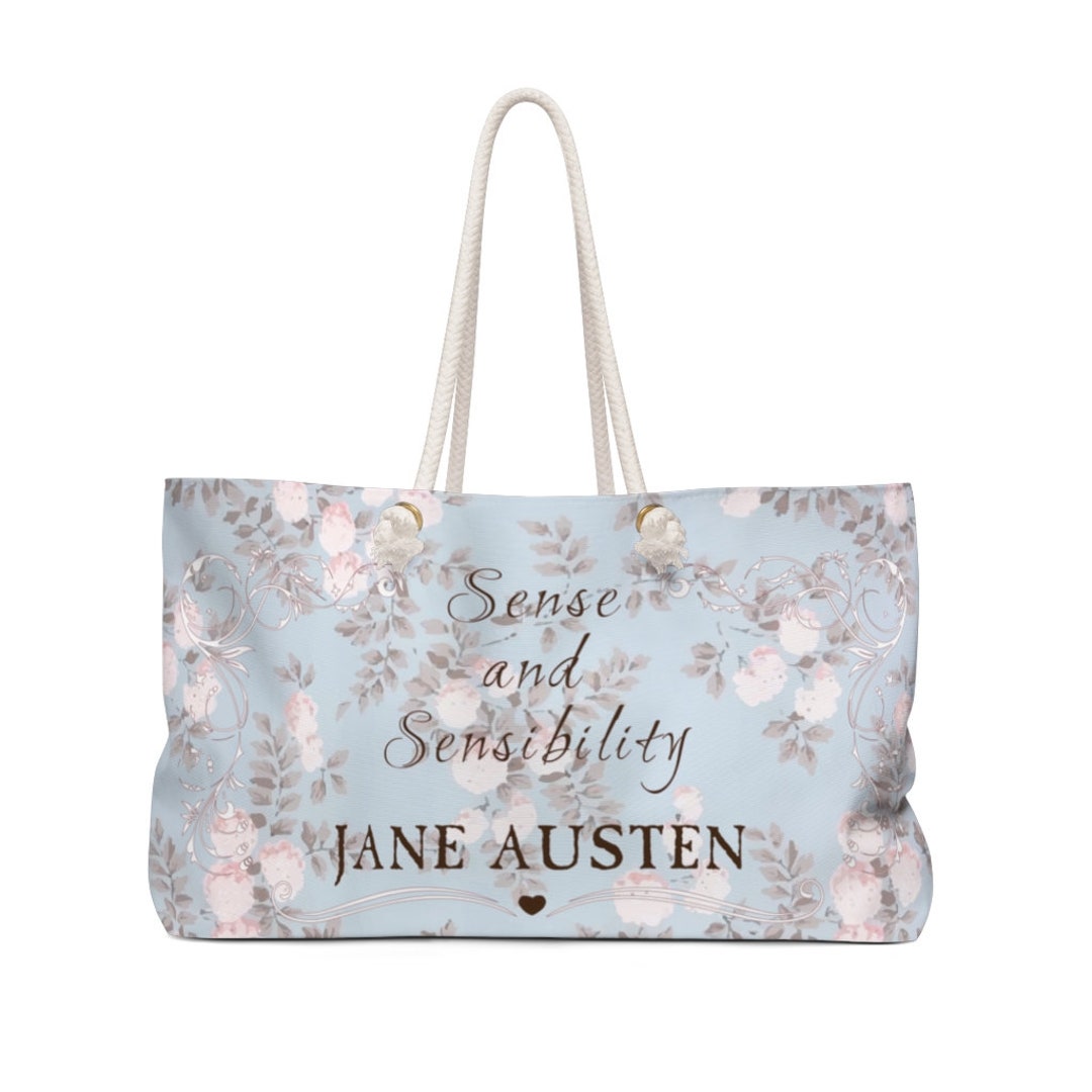Sense and Sensibility Weekender Bag - Jane Austen, Beach Bag or Tote ...