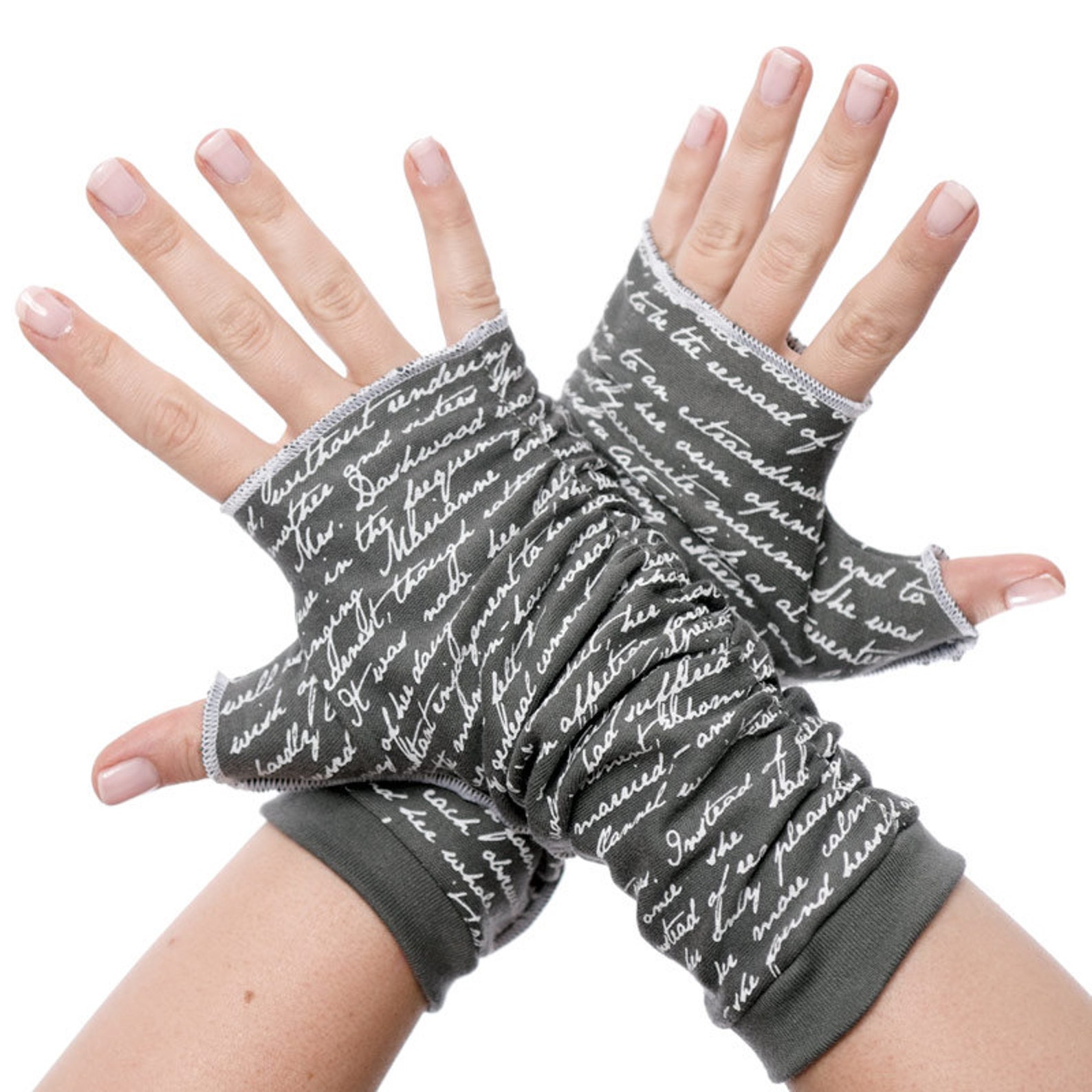 Sense and Sensibility Writing Gloves – Literary Fingerless Arm Warmers ...