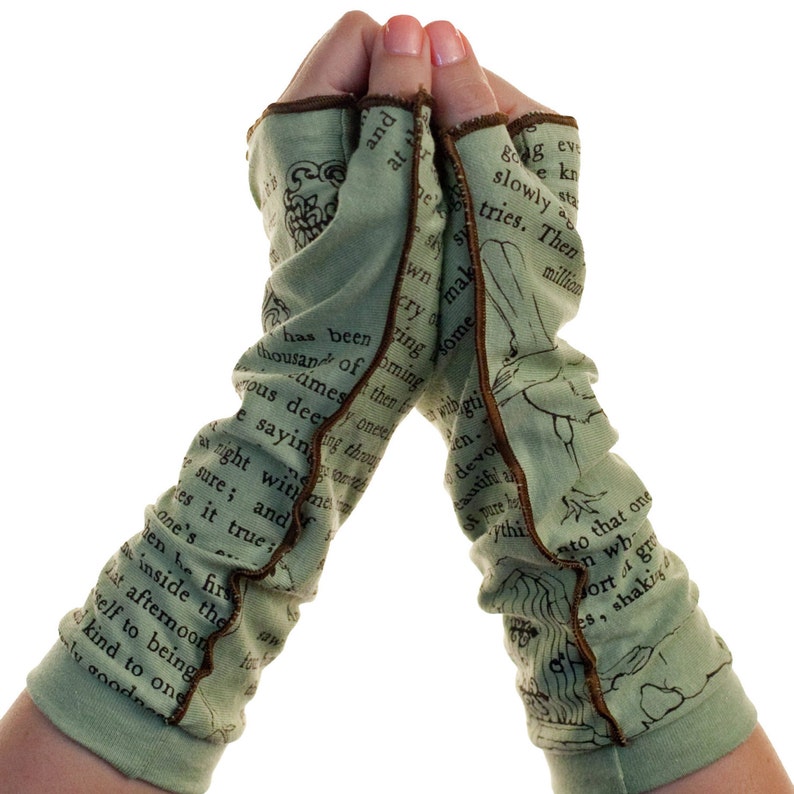 The Secret Garden Writing Gloves Fingerless Gloves Arm - Etsy