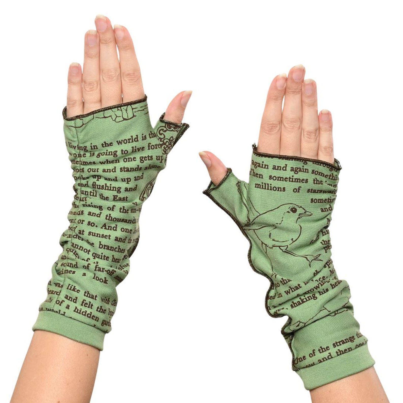 The Secret Garden Writing Gloves - Fingerless Gloves, Arm Warmers ...