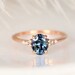 1.71ct Ready to Ship Maddy 14kt Rose Gold Ocean Teal Sapphire Diamond ...