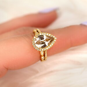 3.94ct Ready to Ship Tabitha & Christie 18kt Gold Champagne Zircon ...