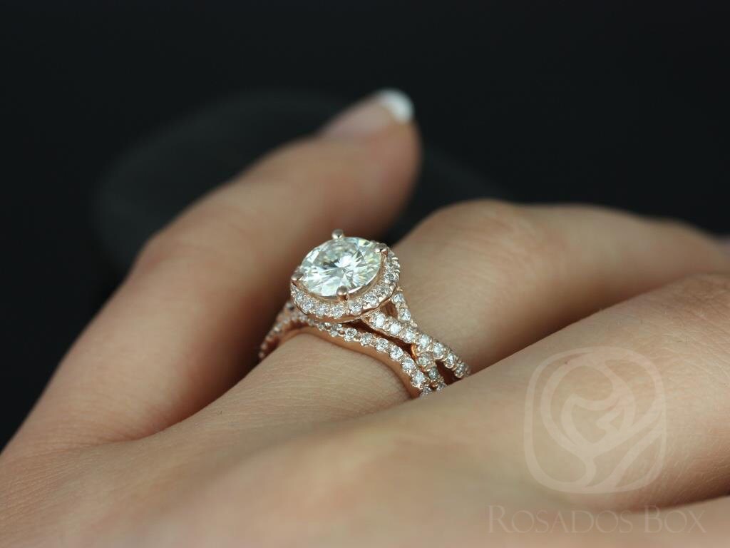 1.25ct Gabi 7mm 14kt Rose Gold Forever One Moissanite Diamond ...