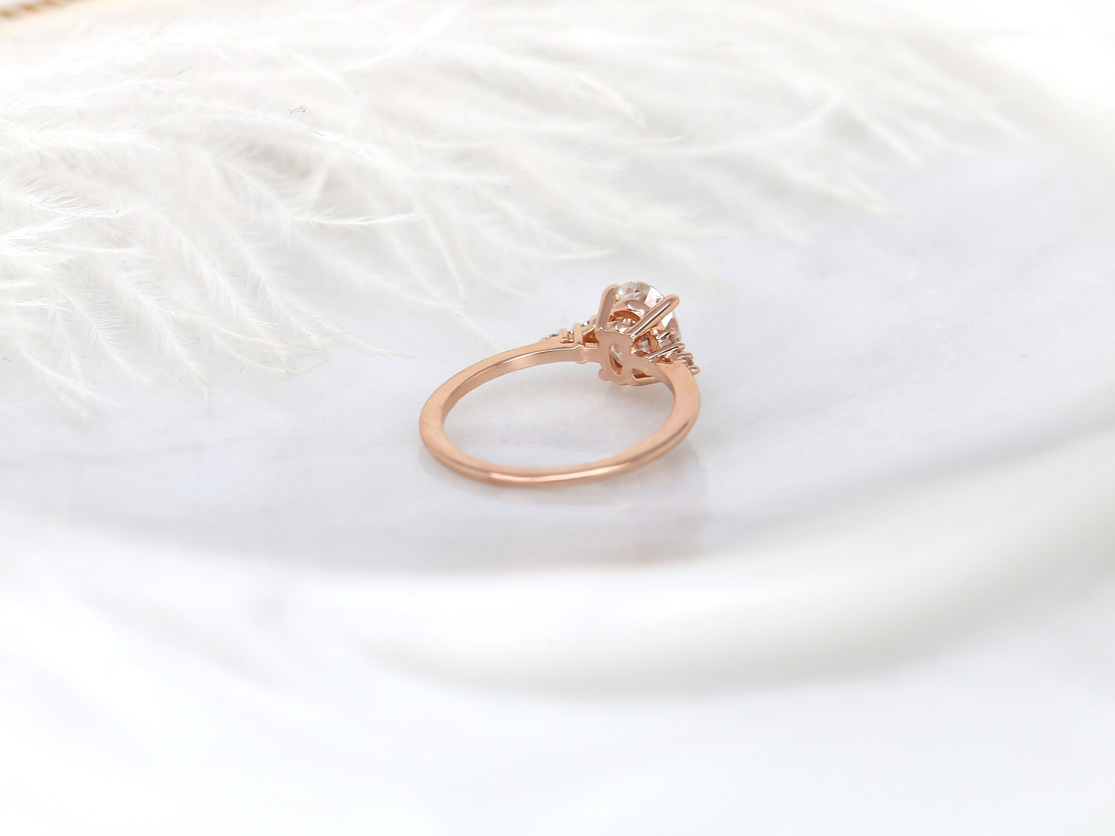 1.50ct Maddy 8x6mm 14kt Rose Gold Forever One Moissanite - Etsy