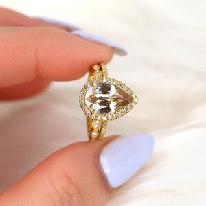 3.94ct Ready to Ship Tabitha & Christie 18kt Gold Champagne Zircon ...