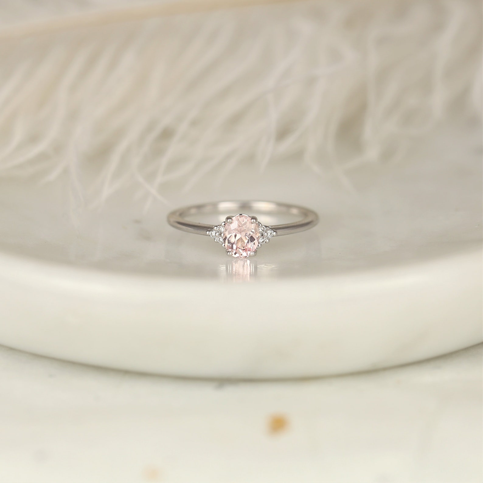 0.62ct Ready to Ship Juniper 14kt White Gold Blush Sapphire Diamond Art ...