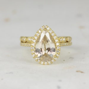 3.94ct Ready to Ship Tabitha & Christie 18kt Gold Champagne - Etsy