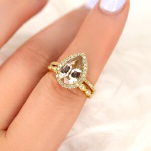 3.94ct Ready to Ship Tabitha & Christie 18kt Gold Champagne Zircon ...