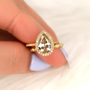 3.94ct Ready to Ship Tabitha & Christie 18kt Gold Champagne Zircon ...