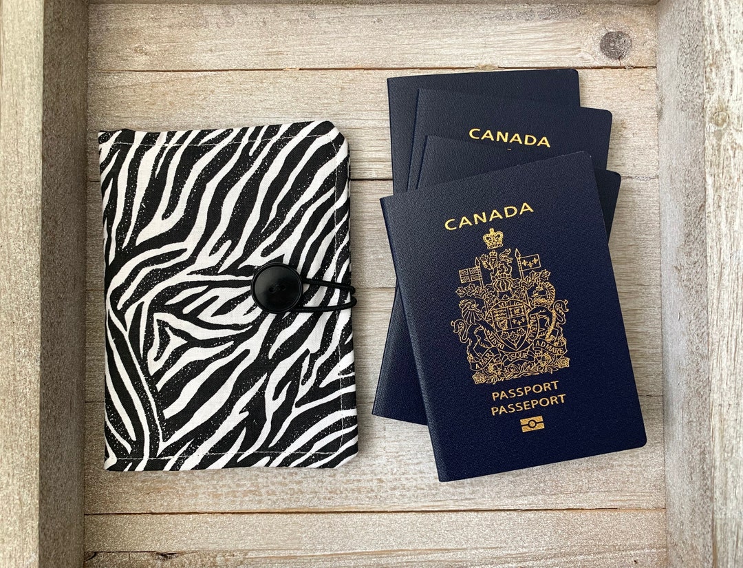 Zebra Pattern Passport Cover, Family Passport Holder, Passport Travel ...