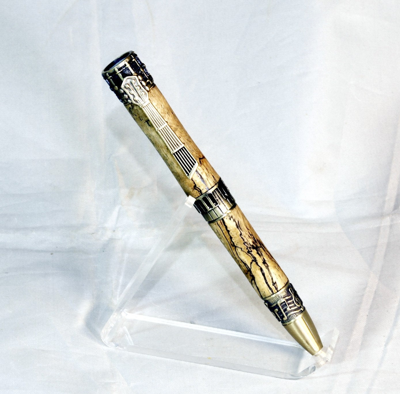 Music Twist Pen Antique Brass Finish | Etsy