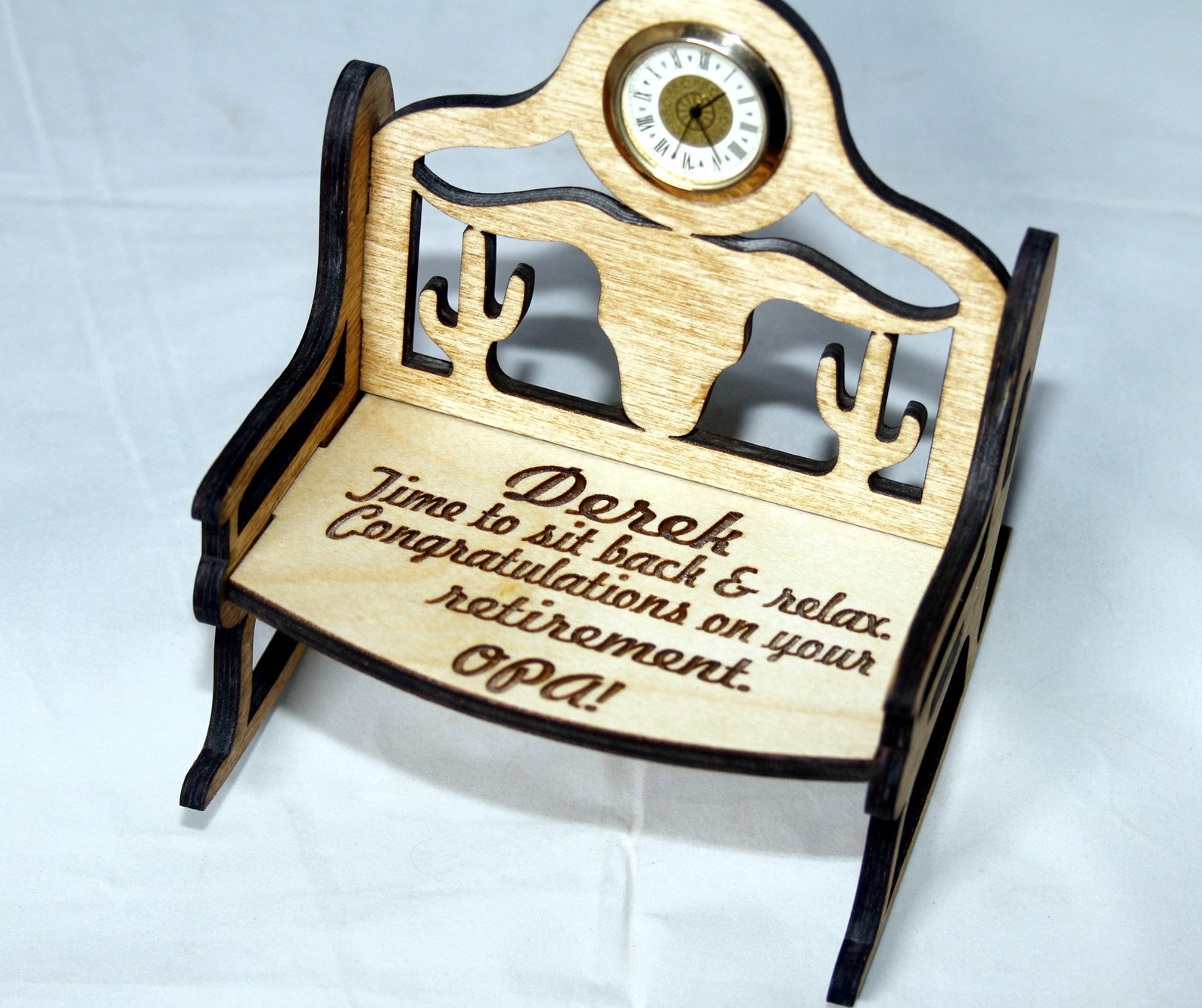Clock- Rocking Chair- Personalized - Etsy