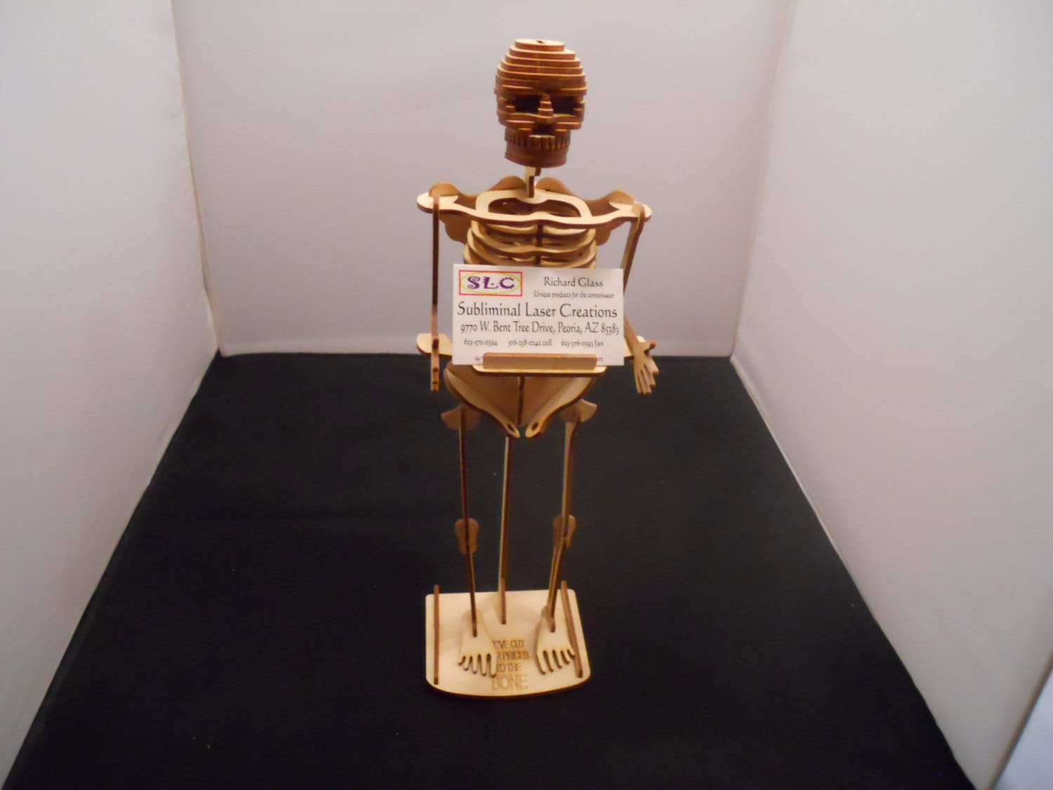 Skeleton Business Card Holder- Personalized -free Shipping - Etsy