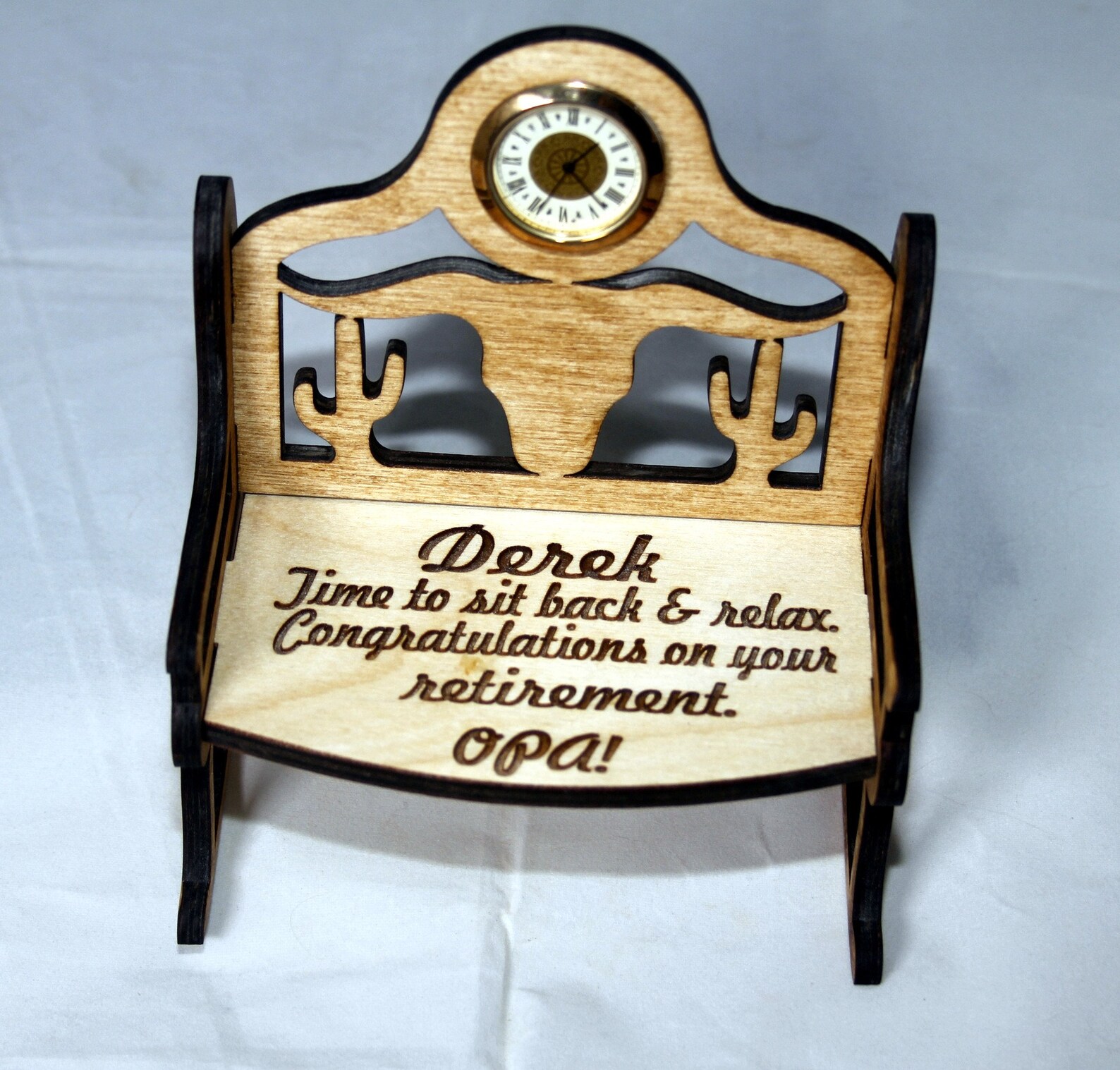 Clock- Rocking Chair- Personalized - Etsy