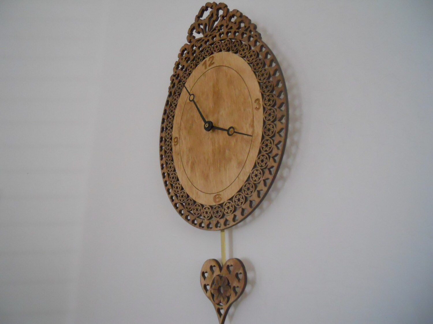 Clock Intricate Pendulum Wall Free Shipping - Etsy