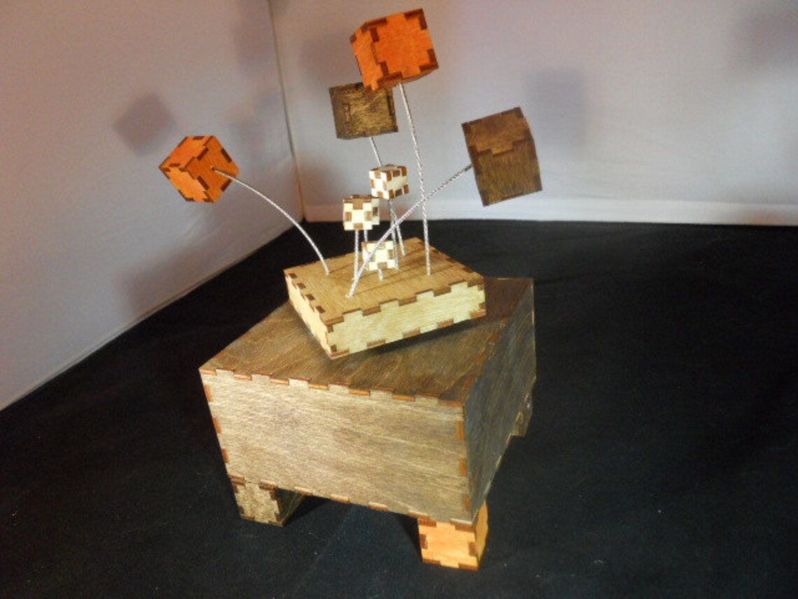 Personalized Whimsical Wooden Music Box – Unique Kinetic Art - Etsy
