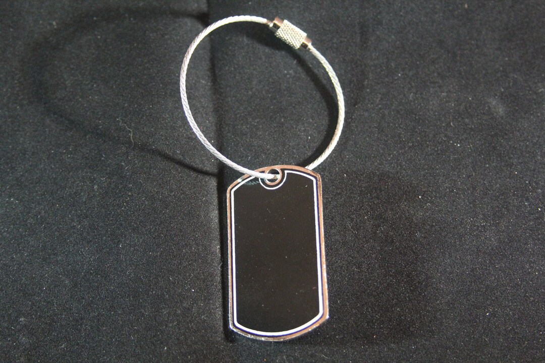 Personalized Metal Key Chains / Dog Tags - Etsy