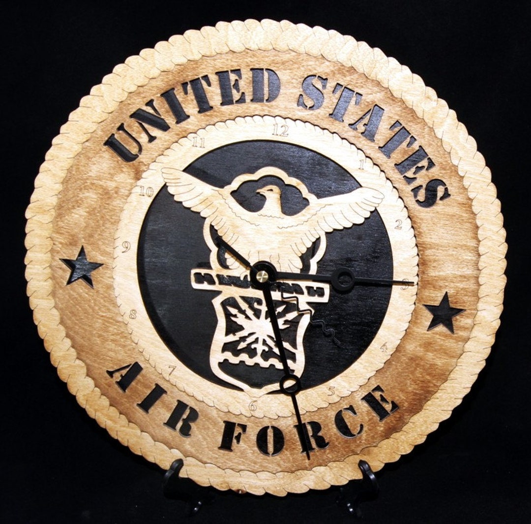 Clock-us Air Force 10 Versions Available See Below - Etsy
