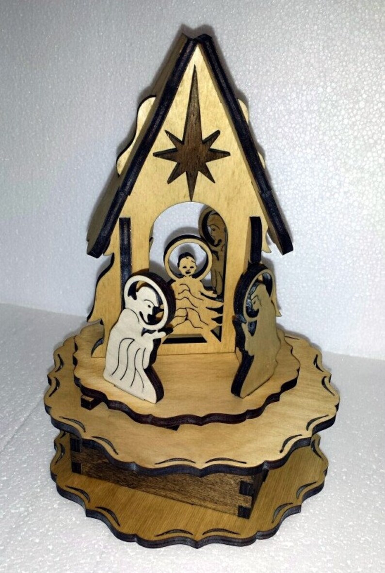 Music Box- My Newest Nativity Scene- Personalized - Etsy