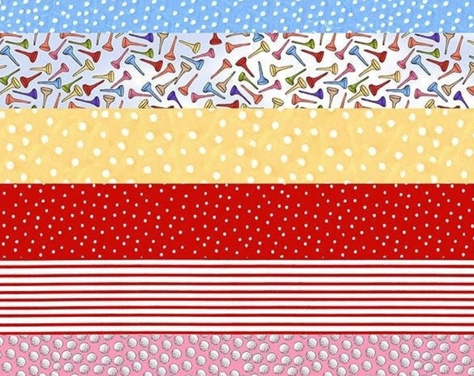 Golfing Medley Stripe, Golf Happy, You Golf Girl, by Loralie Designs ...
