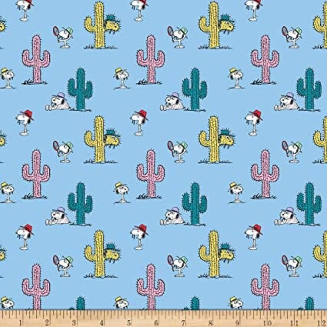 Desert Snoopy & Spike, Peanuts Cactus Dog Print, Charlie Brown, From ...