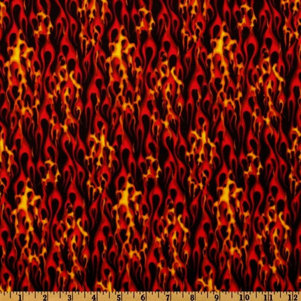 Red Flames on Black, From the in Motion Collection, by Elizabeth's ...