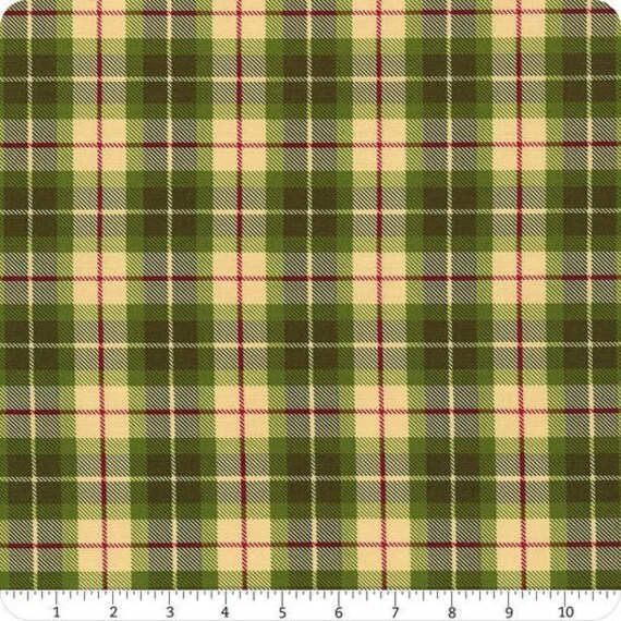 Green Christopher Plaid Dad Plaids Quilting Cotton by | Etsy