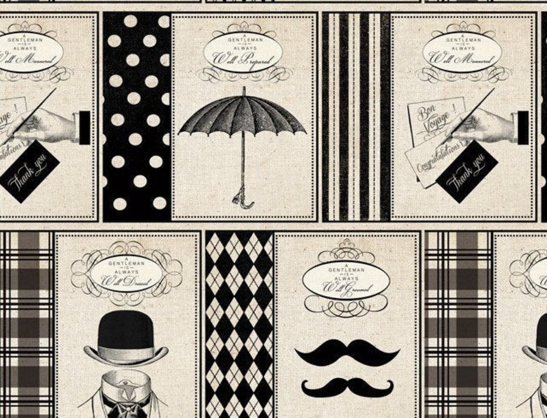 Gentlemen Fabric, From the Ladies & Gentlemen Collection, Madame Et ...