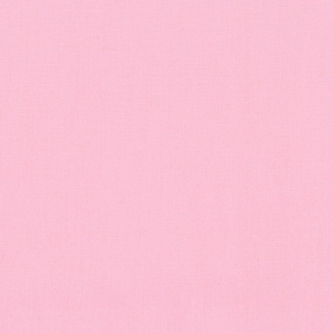 Baby Pink, Kona Cotton Solids, From Robert Kaufman, 44-45" Wide, by the ...