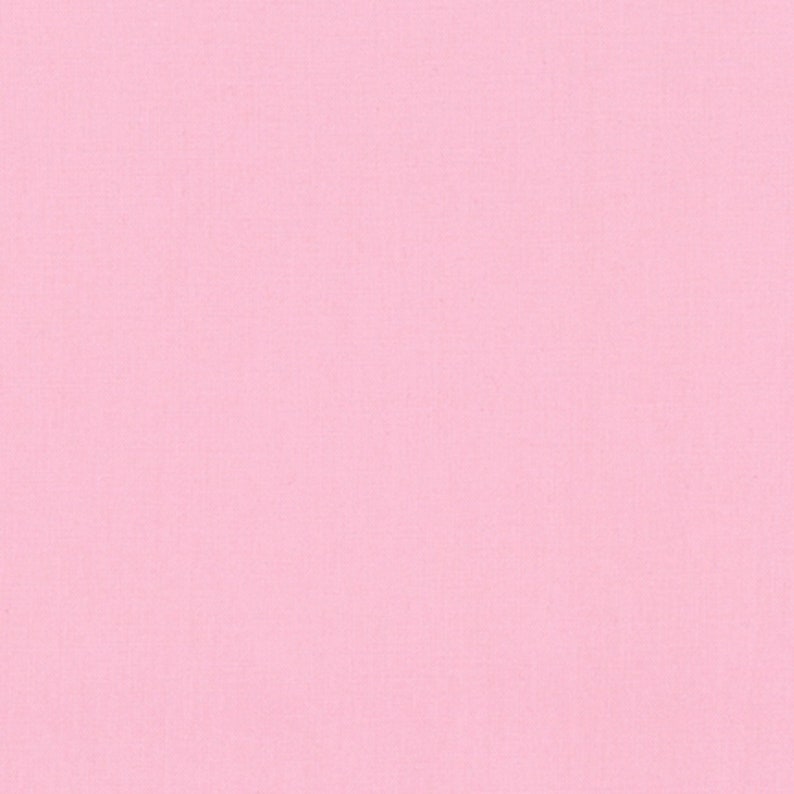 Baby Pink, Kona Cotton Solids, From Robert Kaufman, 44-45" Wide, by the ...