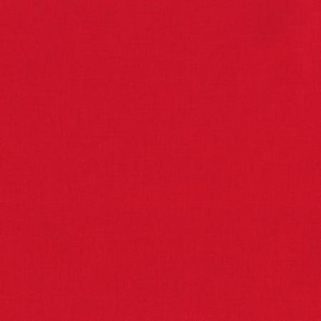 Red, Kona Cotton Solids, From Robert Kaufman, 44-45" Wide, by the Yard ...